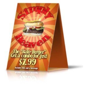 Table Tents Printing | Custom Printed Table Tents Cards