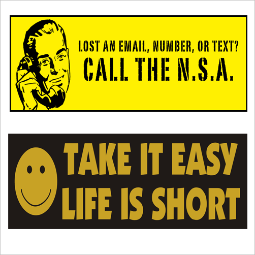 Bumper Stickers for Cars | Custom Car Bumper Stickers