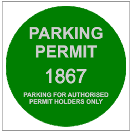 Custom Parking Stickers Printing | Wholesale Stickers Printing Company